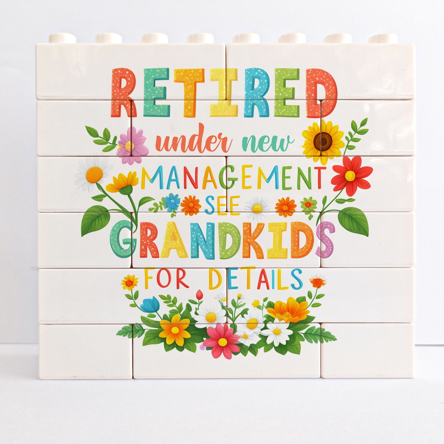 Retired Under New Management See Grandkids For Details Decor Funny ...