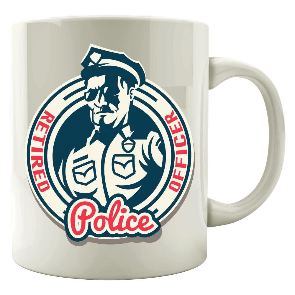 Retired Police Officer Mug - Law Enforcement Theme Gift Idea - Walmart.com