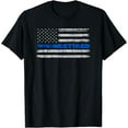 Retired Police Officer Shirt, Thin Blue Line Flag Retirement - Walmart.com