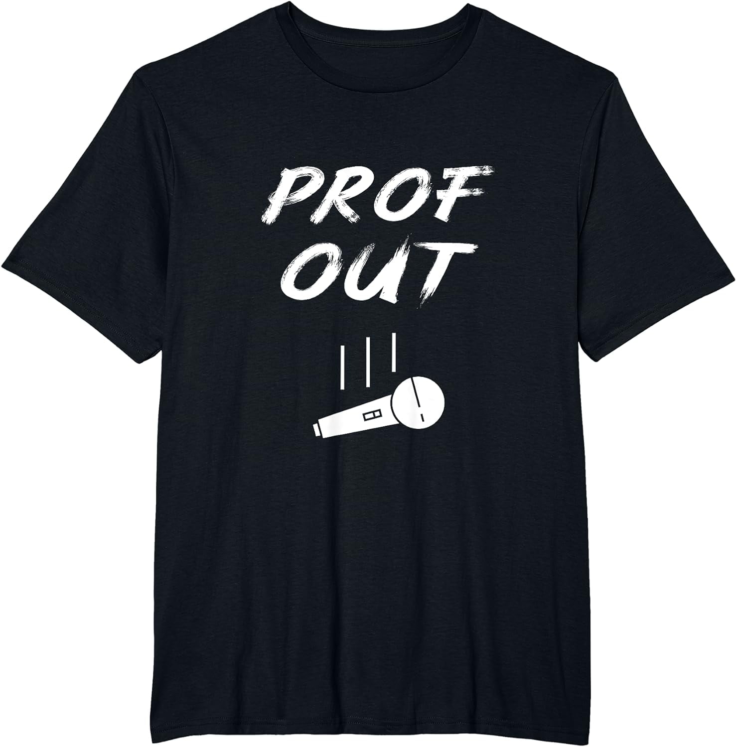 Retired Prof Out University Professor Retirement Mic Drop T-Shirt ...