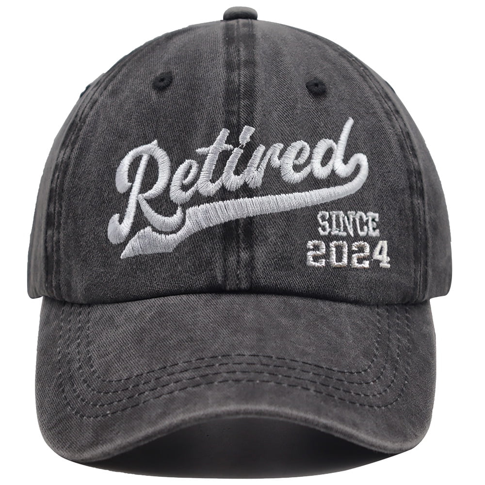 Retired Since 2024 Hat, Adjustable Cotton Baseball Cap Distressed Wash ...