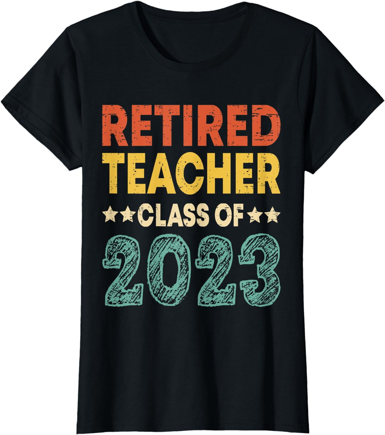 Retired Teacher Class Of 2023 Vintage Teachers Retirement T-Shirt ...