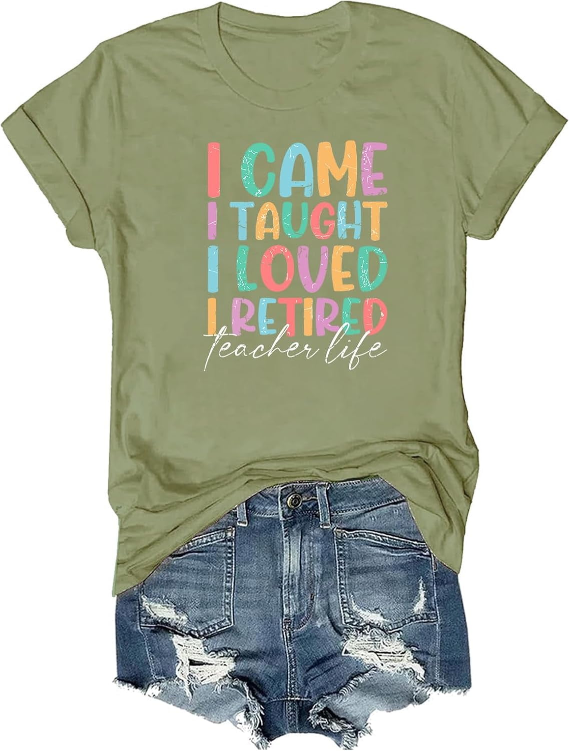 Retired Teacher Shirt I Came I Taught I Loved I Retired Teacher Life ...