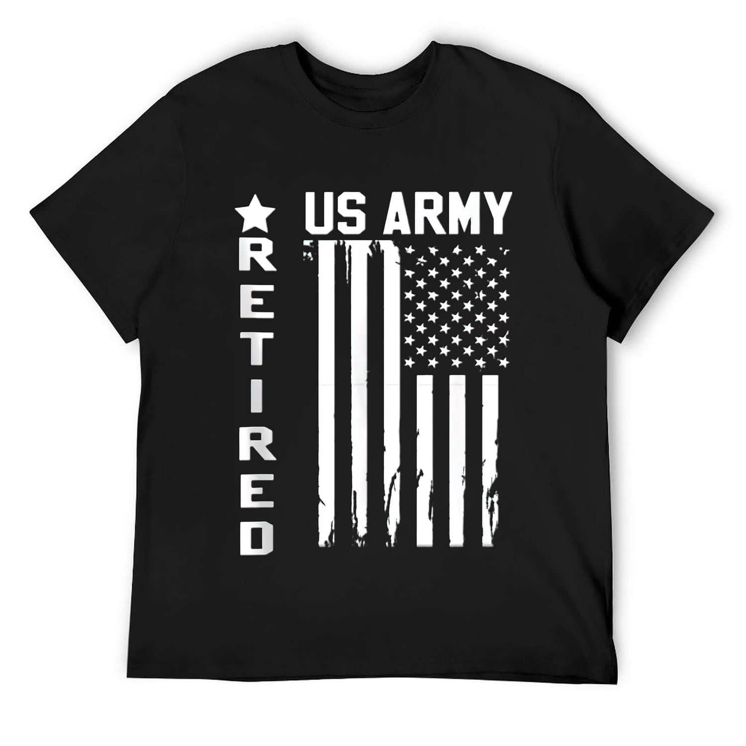 Retired US Army American Flag Retirement 2022 Military 2022 T Shirts ...