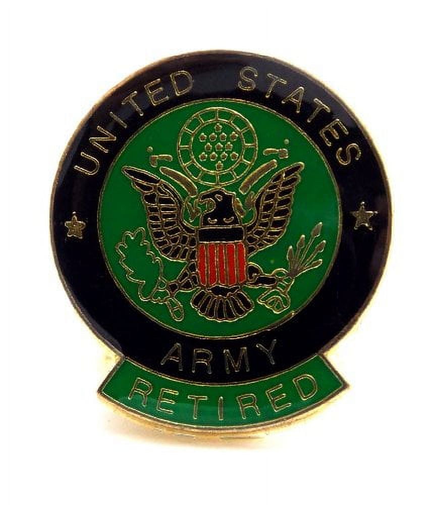 Retired US Army Lapel Hat Pin Gift Military PPM028 (1 pin) - Walmart ...