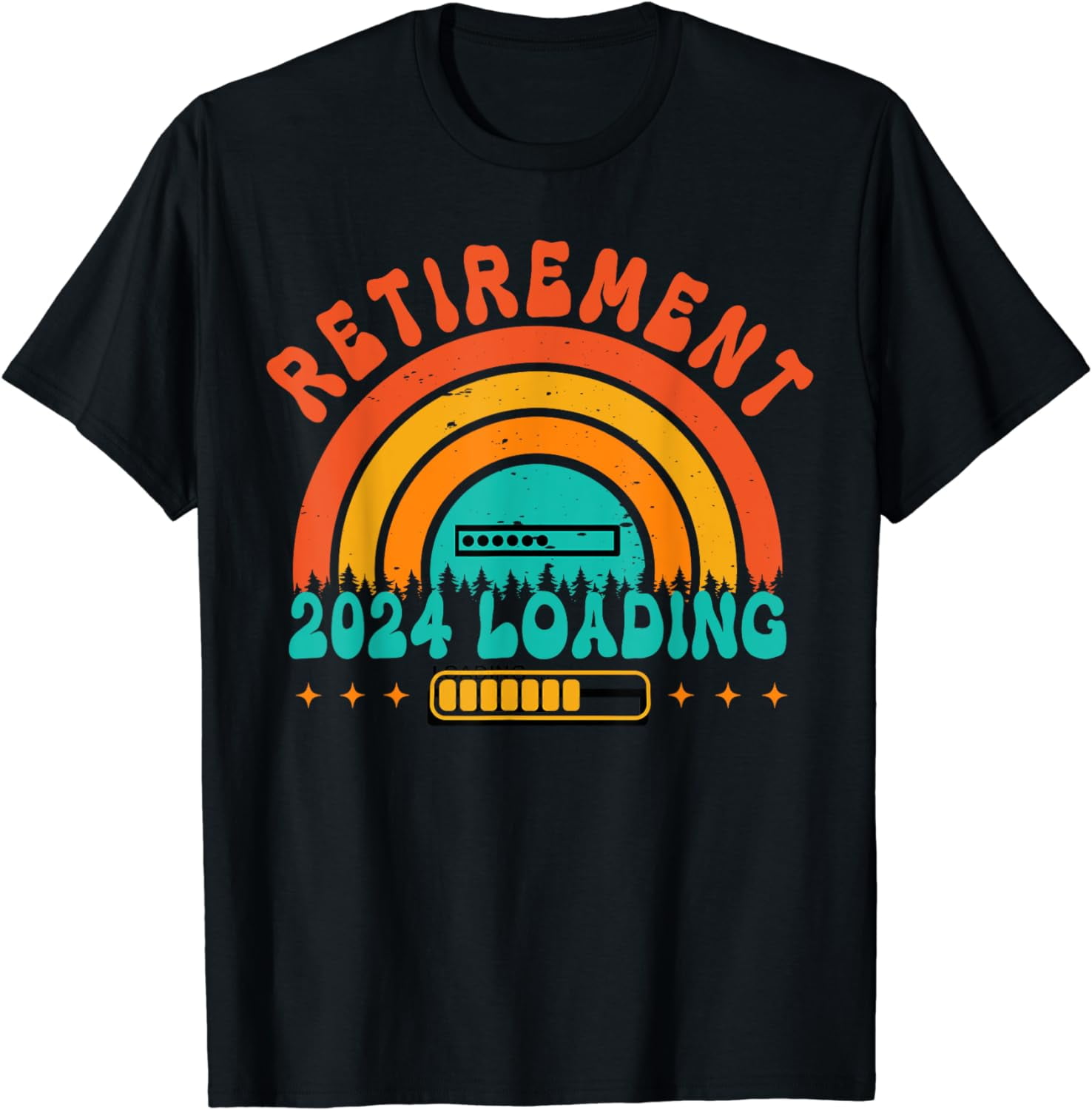 Retirement 2024 loading Retired Countdown Funny Retiring T-Shirt ...