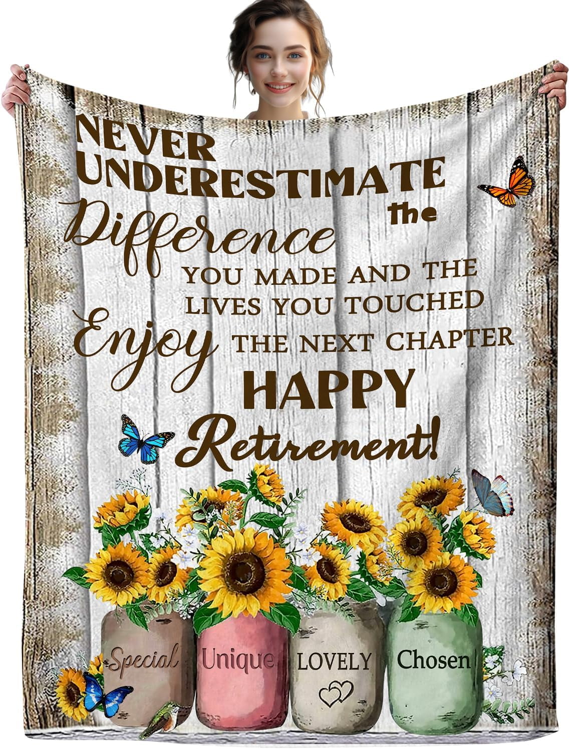 Retirement Blanket Best Retirement Gifts Ideas Throw Blankets Farewell ...