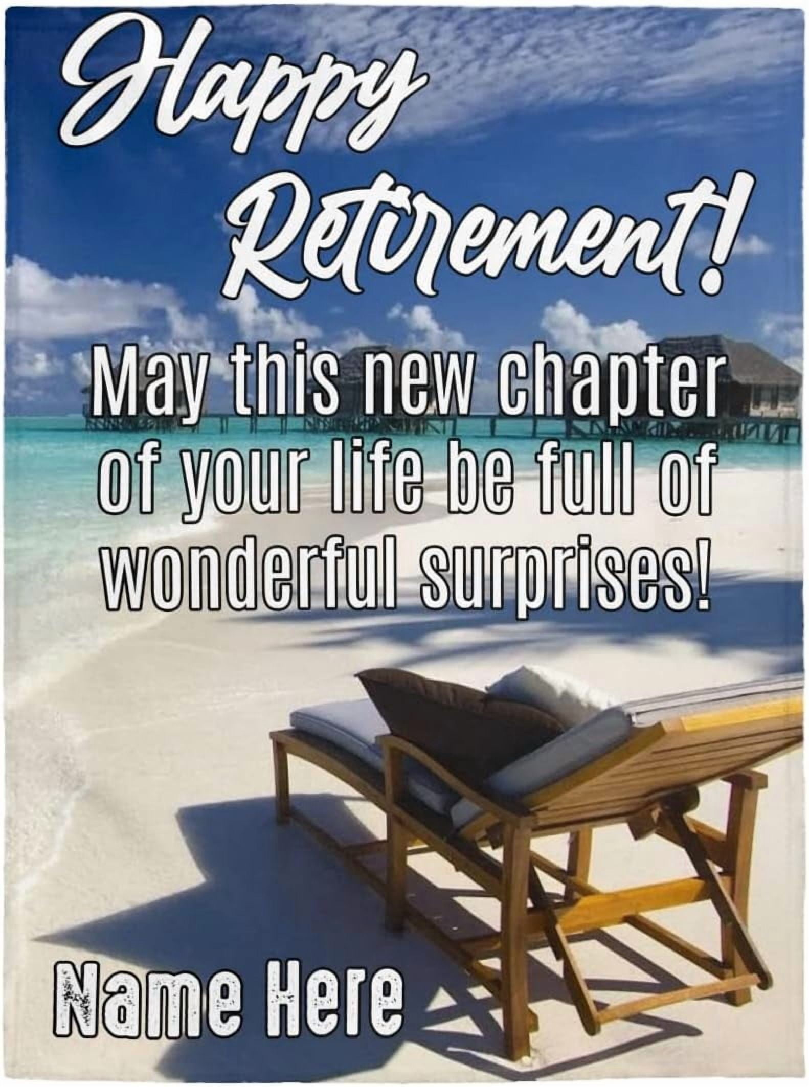 Retirement Blanket Personalized Happy Retirement Gifts for Women Men ...