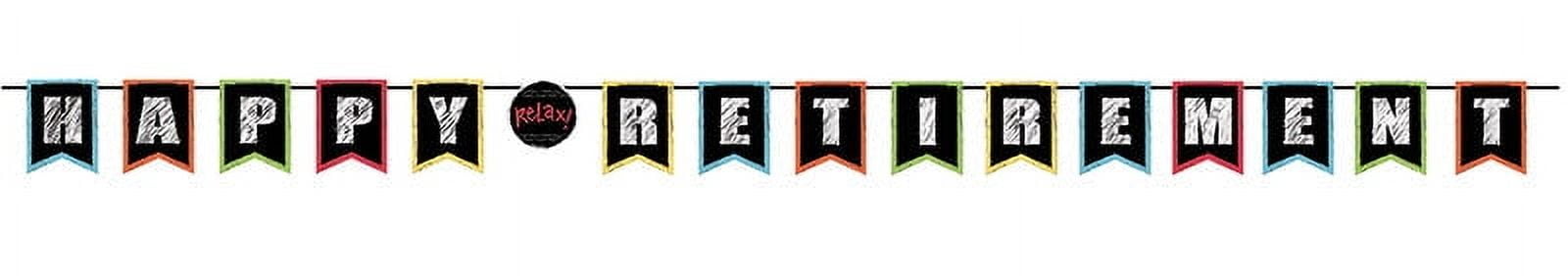 Retirement Chalk Pennant Banner - Walmart.com