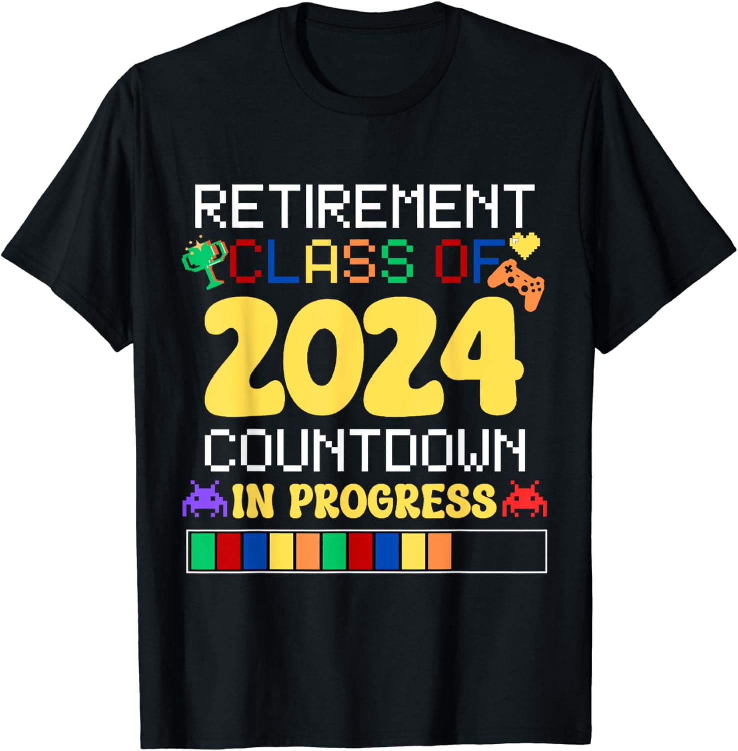 Retirement Class Of 2024 Countdown In Progress Funny Teacher T-Shirt ...