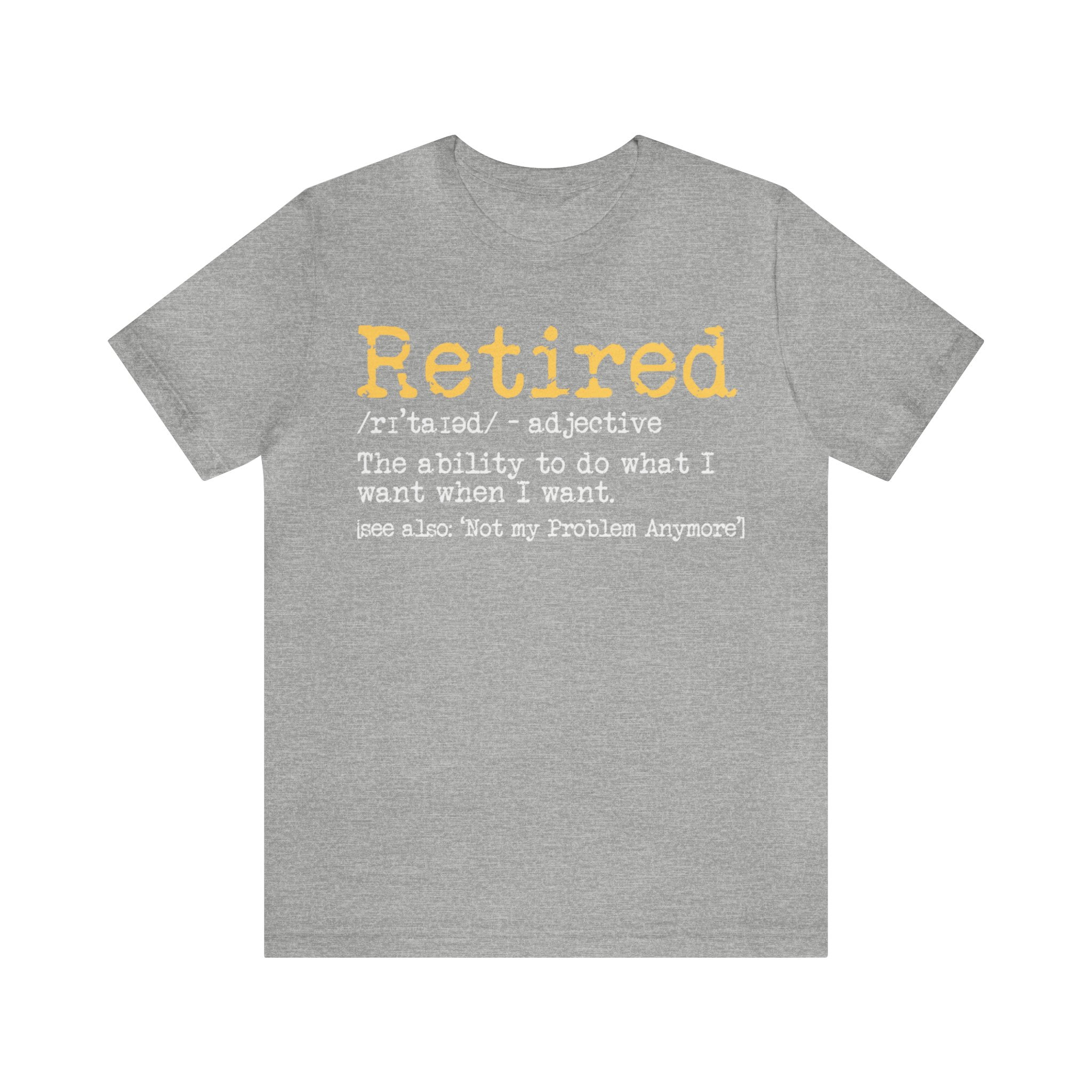 Retirement Definition Funny Shirt, Unisex Retirement Party Shirt ...