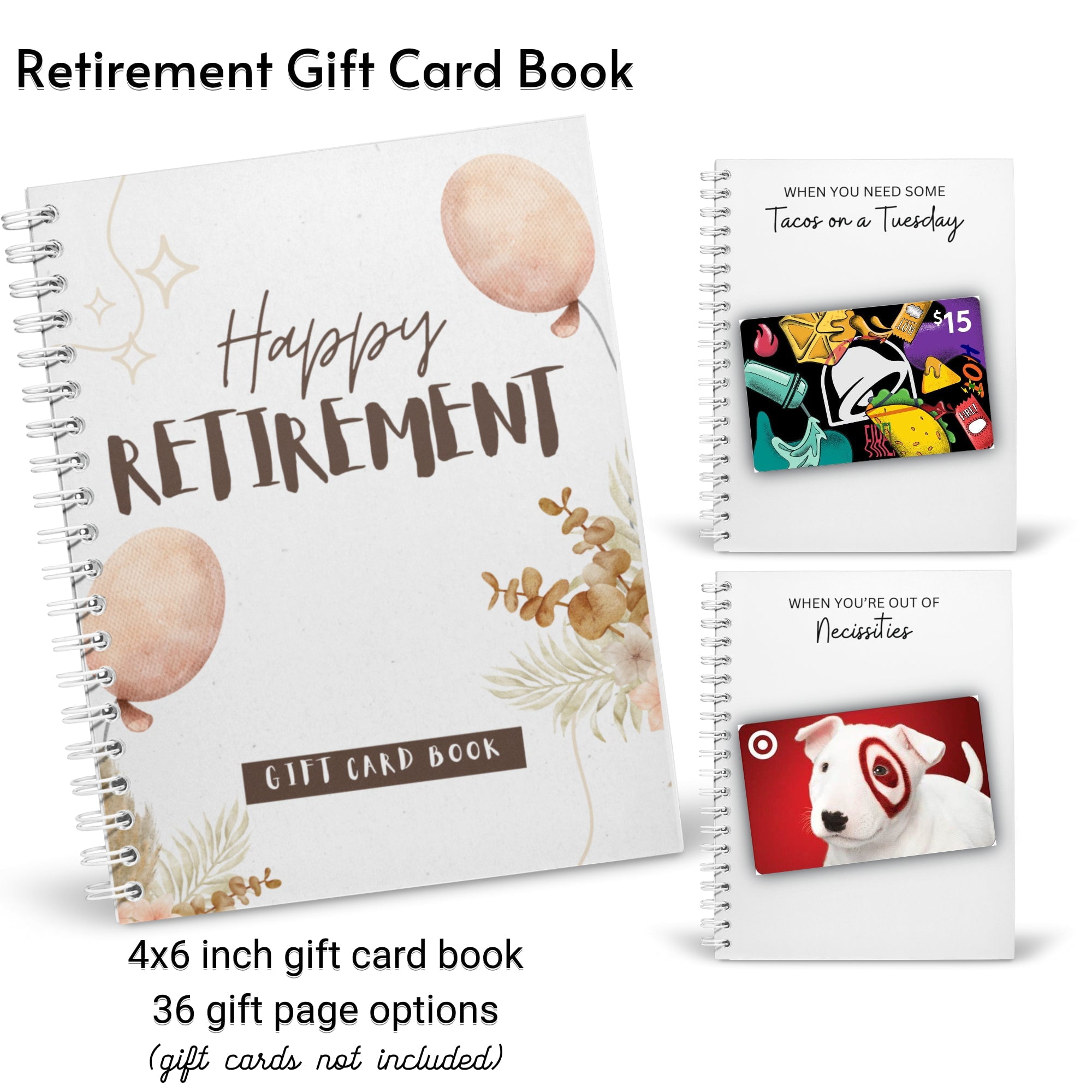 Retirement Gift Card Book | Retirement Gift Card Holder - Walmart.com