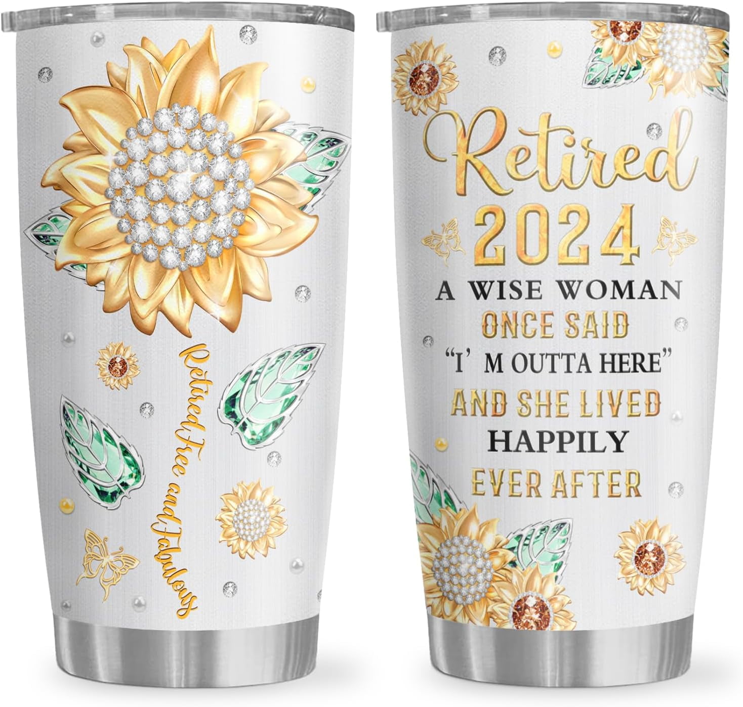 Retirement Gift for Woman 2024 Tumbler 20oz, Retirement Gifts for Women ...
