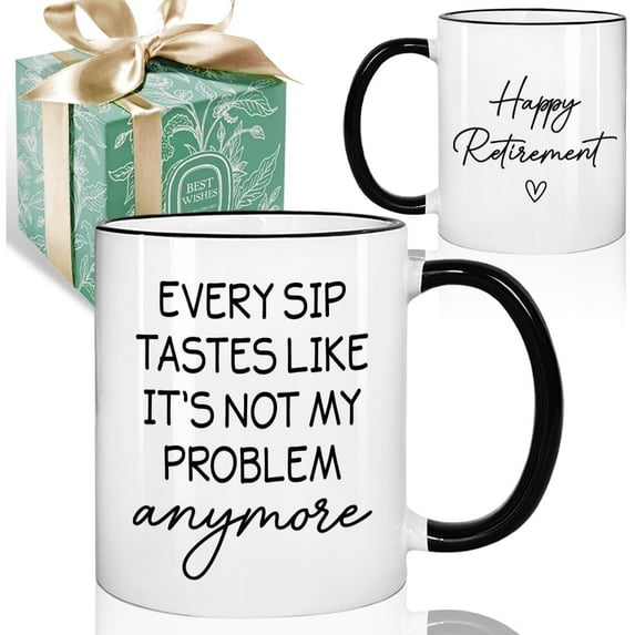 Retirement Gift for Woman Men, Funny Retirement Mug Gifts for Coworkers ...
