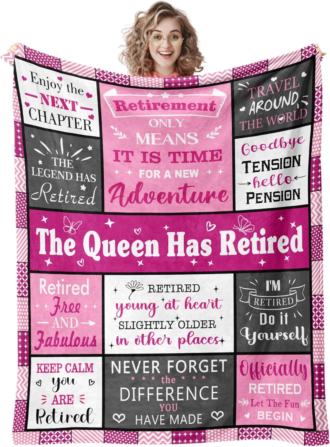 Retirement Gift for Woman, Retirement Gifts for Women 2025 Blanket ...