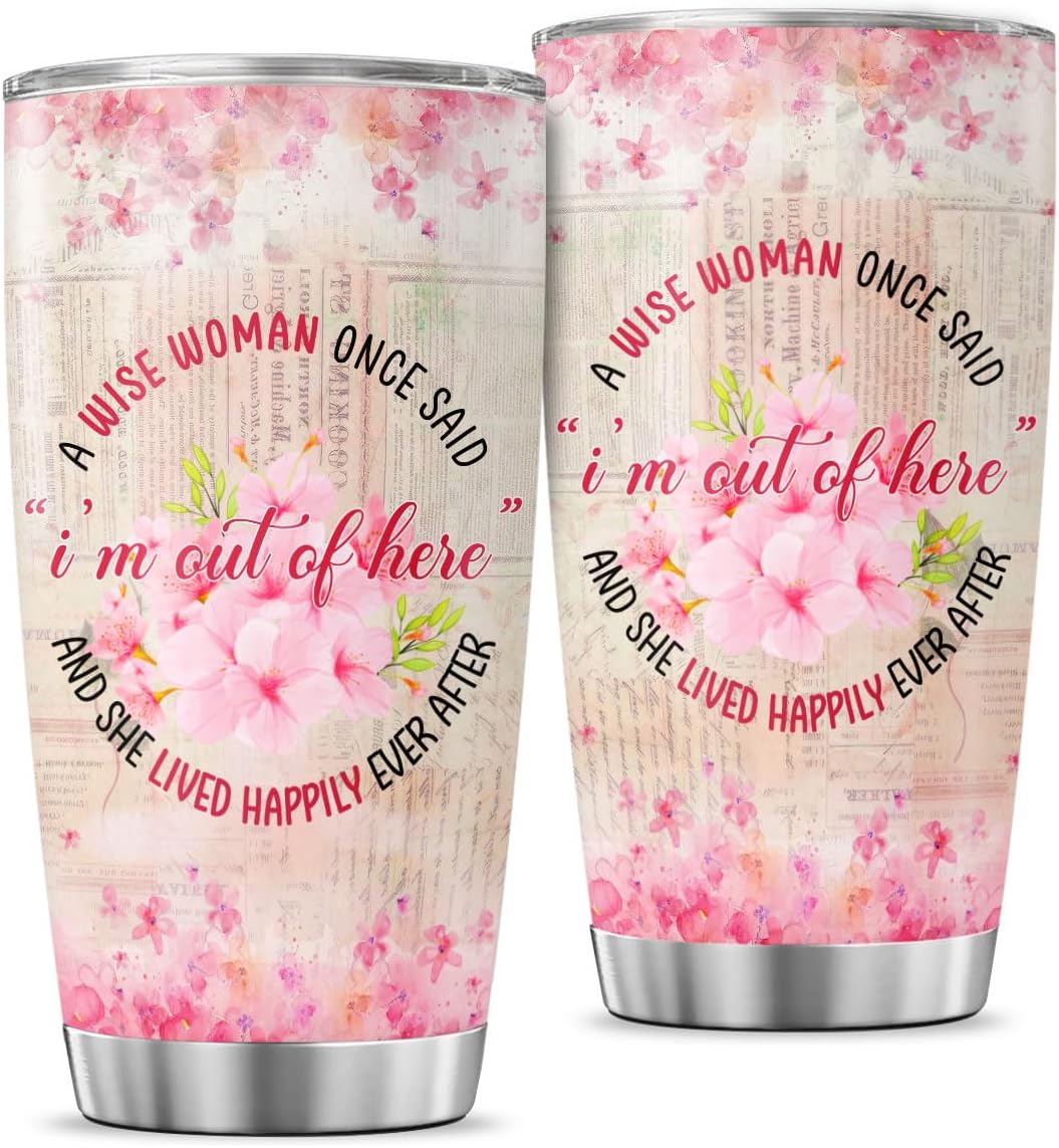 Retirement Gift for Women with Floral Design, A Wise Woman Once Said ...