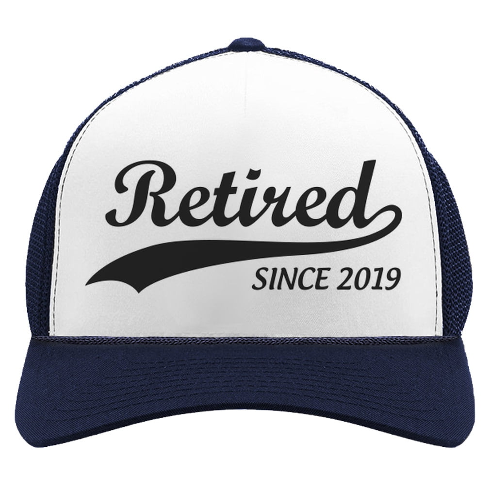Retirement Gift for men women Retired Since 2019 funny hat Trucker Hat ...
