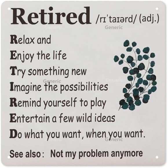 Retirement Gifts for Coworker Friend Retired Definition Gifts for ...
