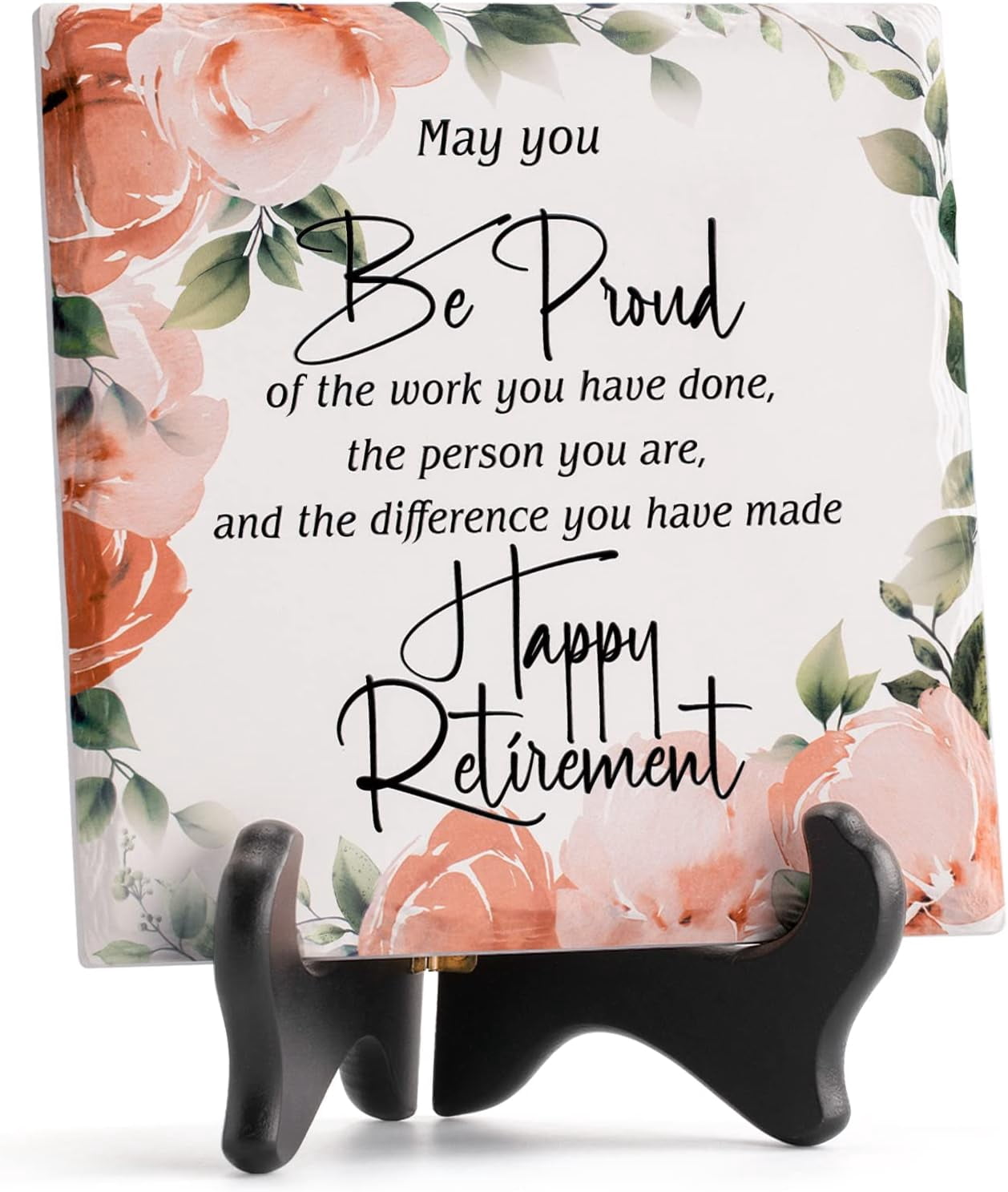 Retirement Gifts For Women Men Best Ceramic Retirement Plaque Happy ...