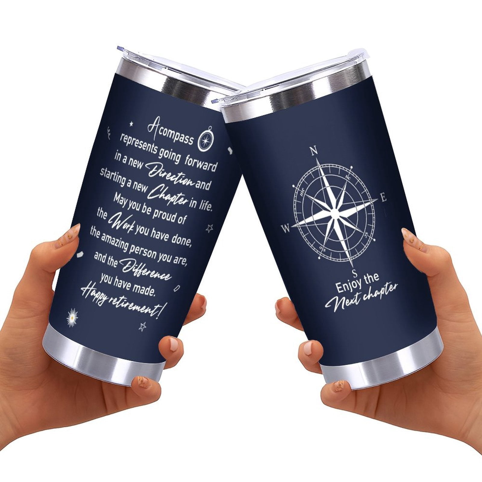 Retirement Gifts for Men , 20 Oz Retired Tumbler Cup with Lid & Straw ...
