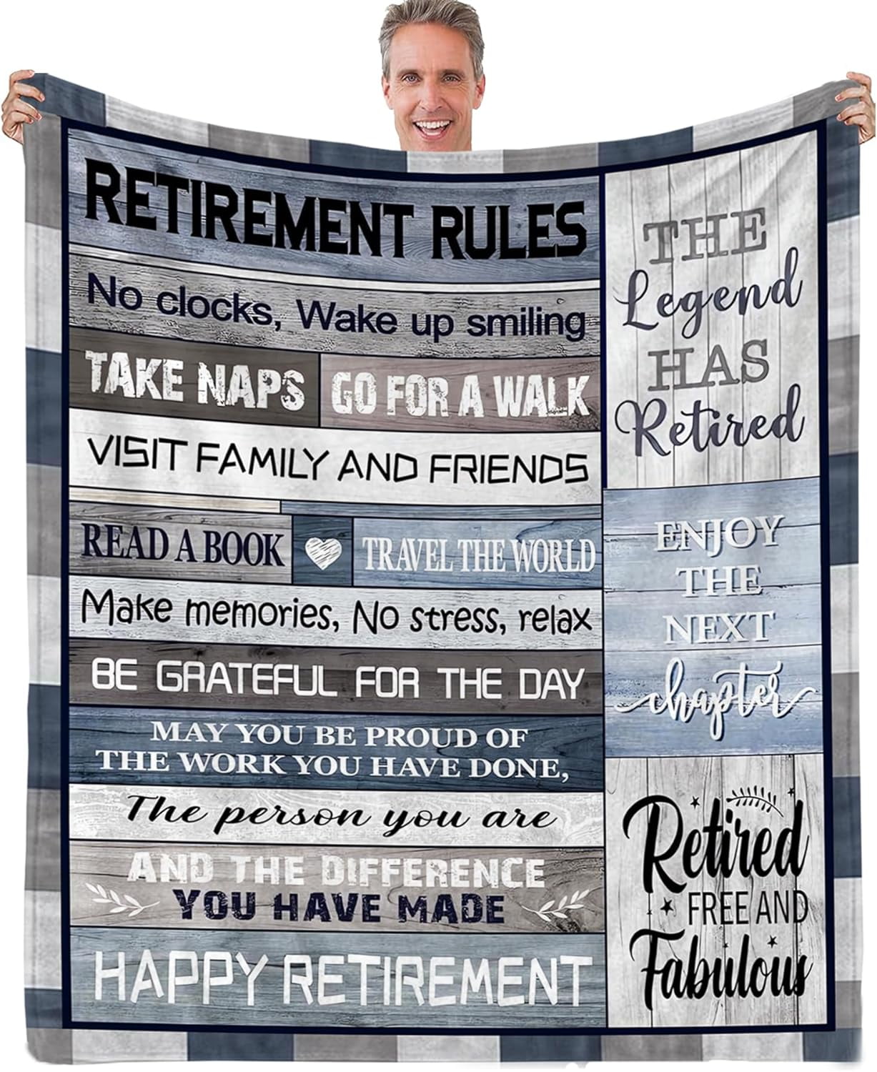 Retirement Gifts for Men 2024, Retirement Blanket, Retirement Gift ...