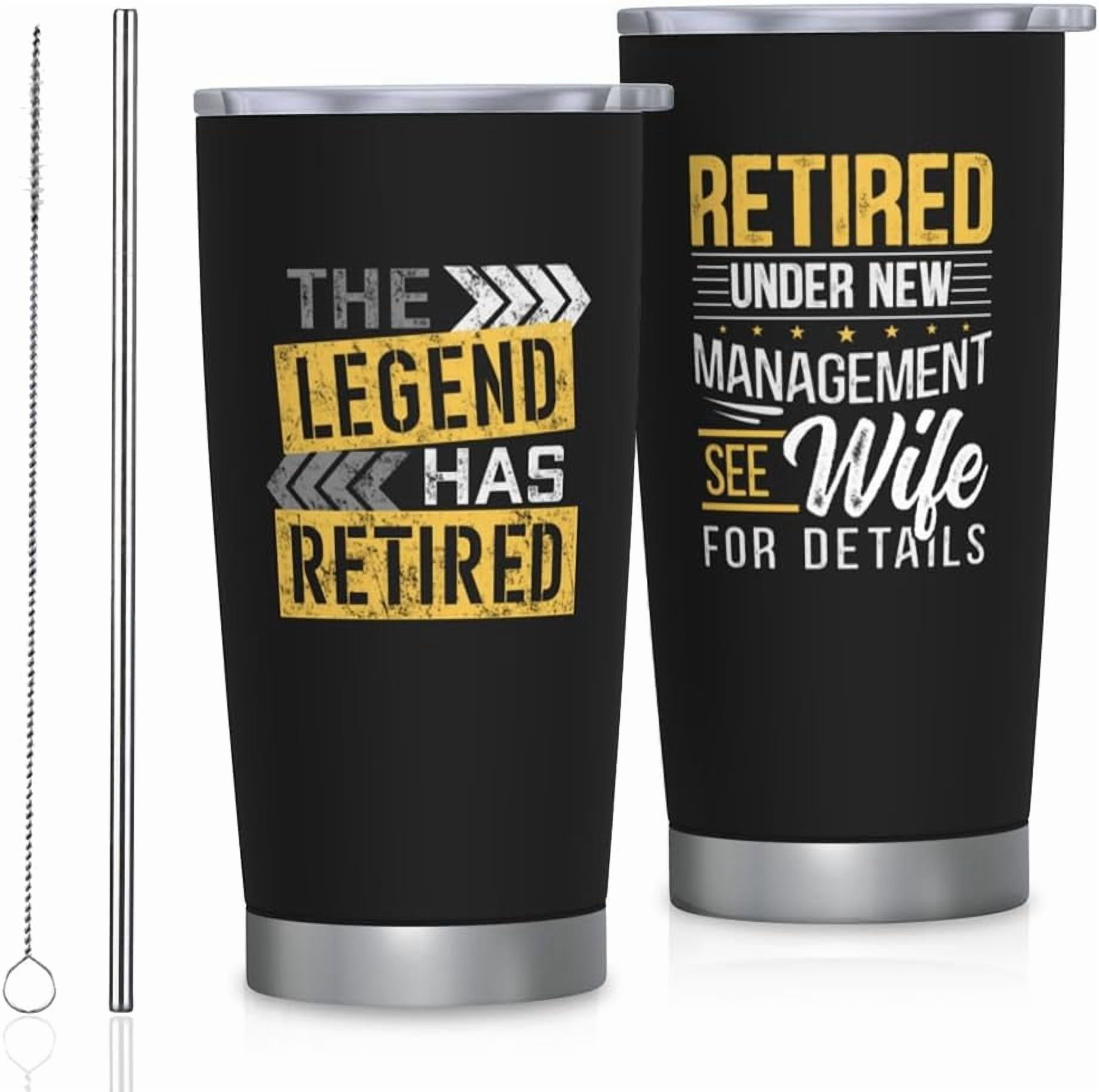 Retirement Gifts for Men 2025 Tumbler 20oz, Best Funny Retirement Gifts ...