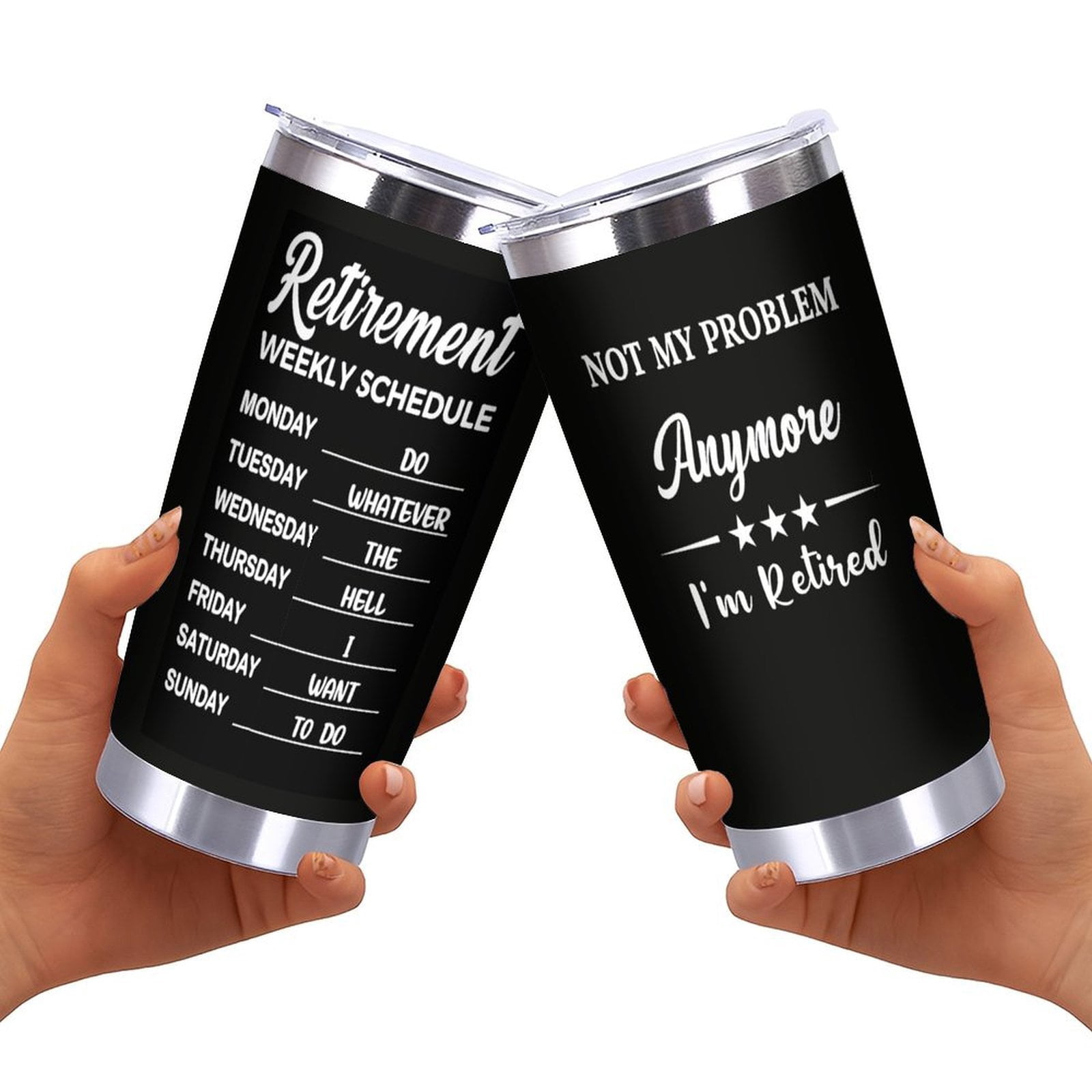 Retirement Gifts for Men - Happy Retirement Gag Gifts Tumbler for ...