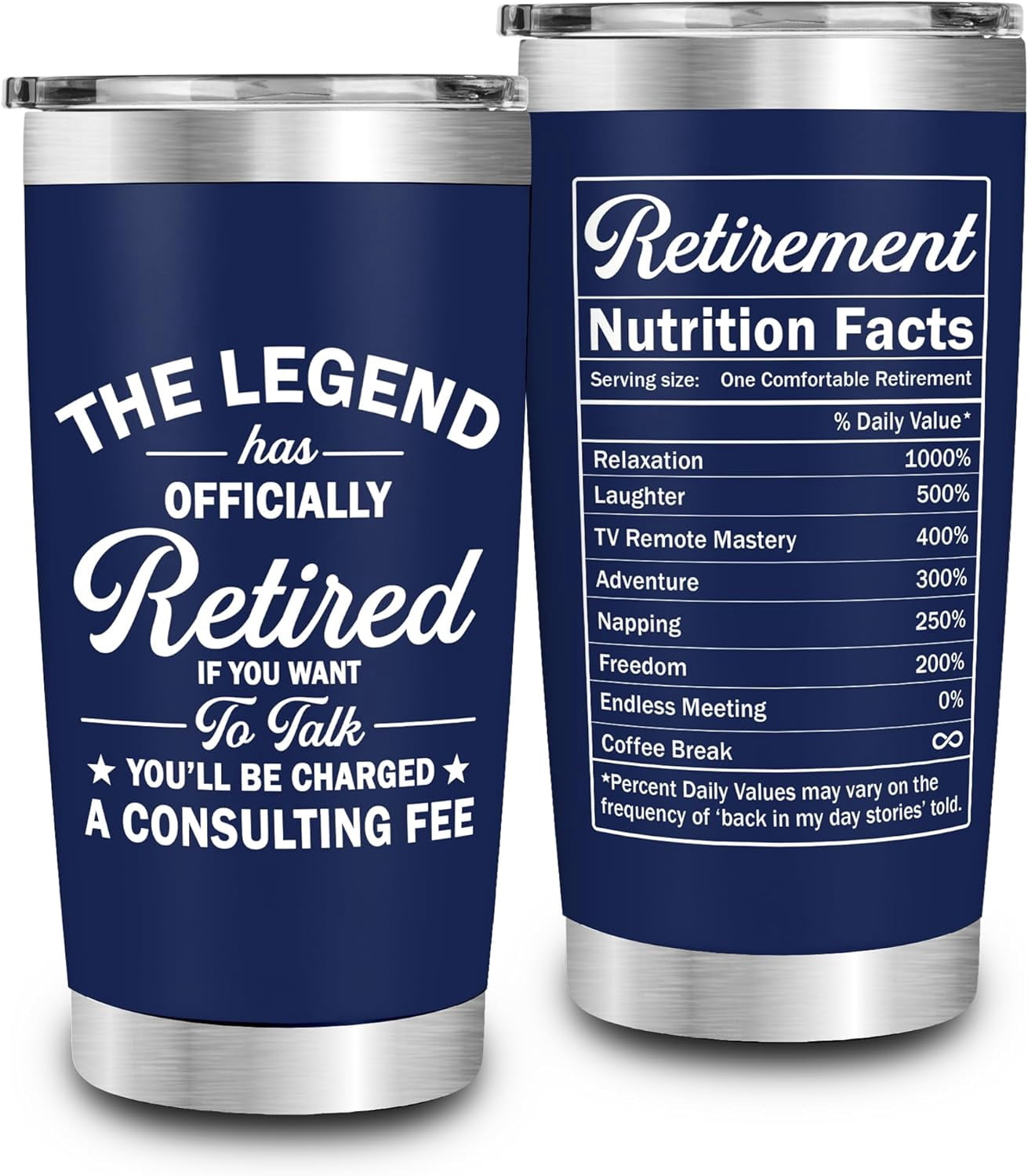 Retirement Gifts for Men - The Legend Has Retired - Retired Tumbler for ...