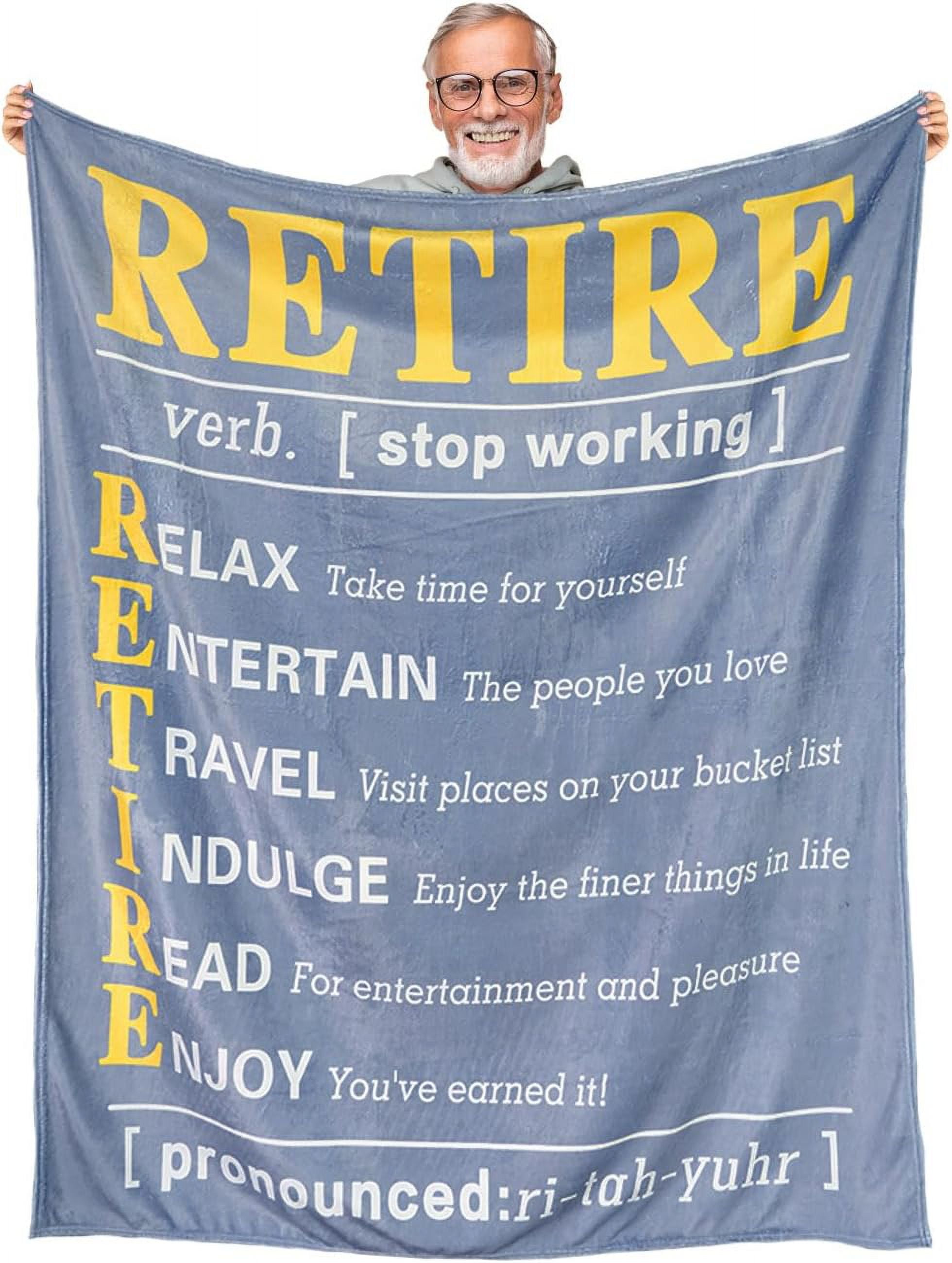 Retirement Gifts for Men and Women 2024 Coworker, Retirement Throw ...
