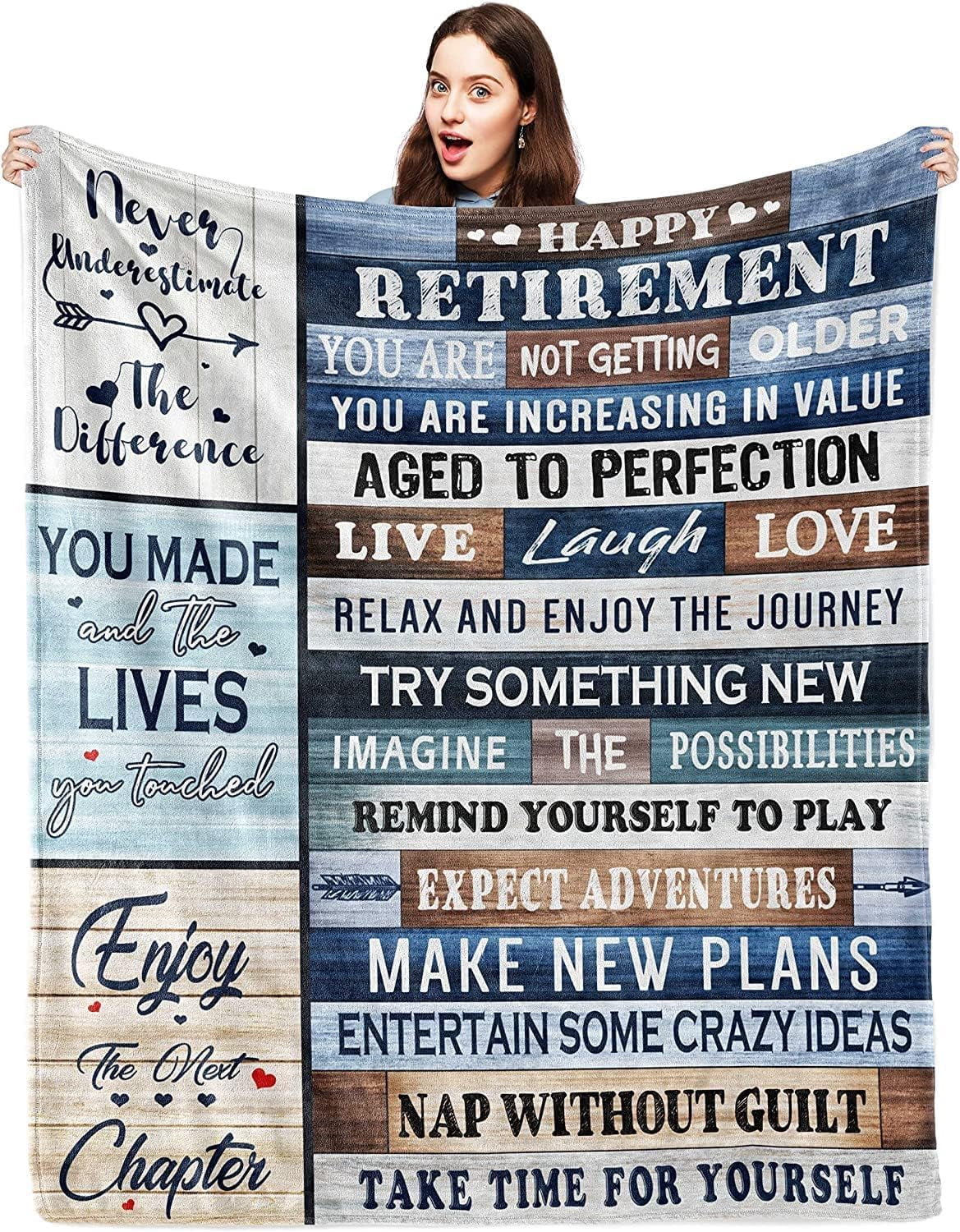 Retirement Gifts for Men/Women, Retirement Gifts Blanket 60"x50", Best ...