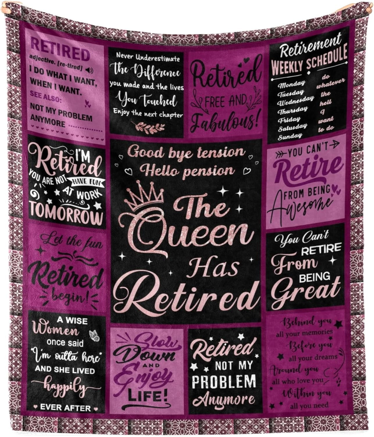 Retirement Gifts for Woman 2024, Retirement Blanket Gifts for Women ...