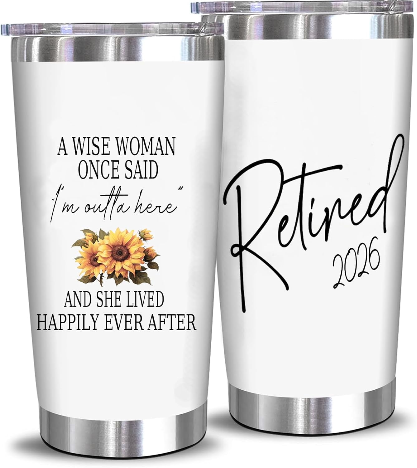 Retirement Gifts For Woman 2026 - Retired 2026 Tumbler - A Wise Woman ...