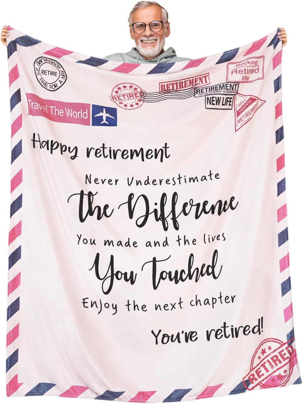 Retirement Gifts for Women 2024 Coworker, Retirement Throw Blanket 50 ...