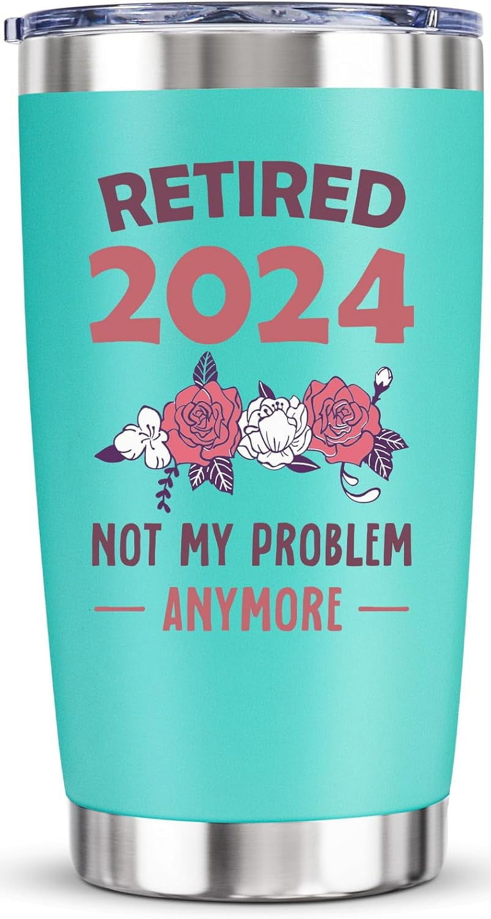 Retirement Gifts for Women 2024 - Funny Tumbler for Retired Coworker ...