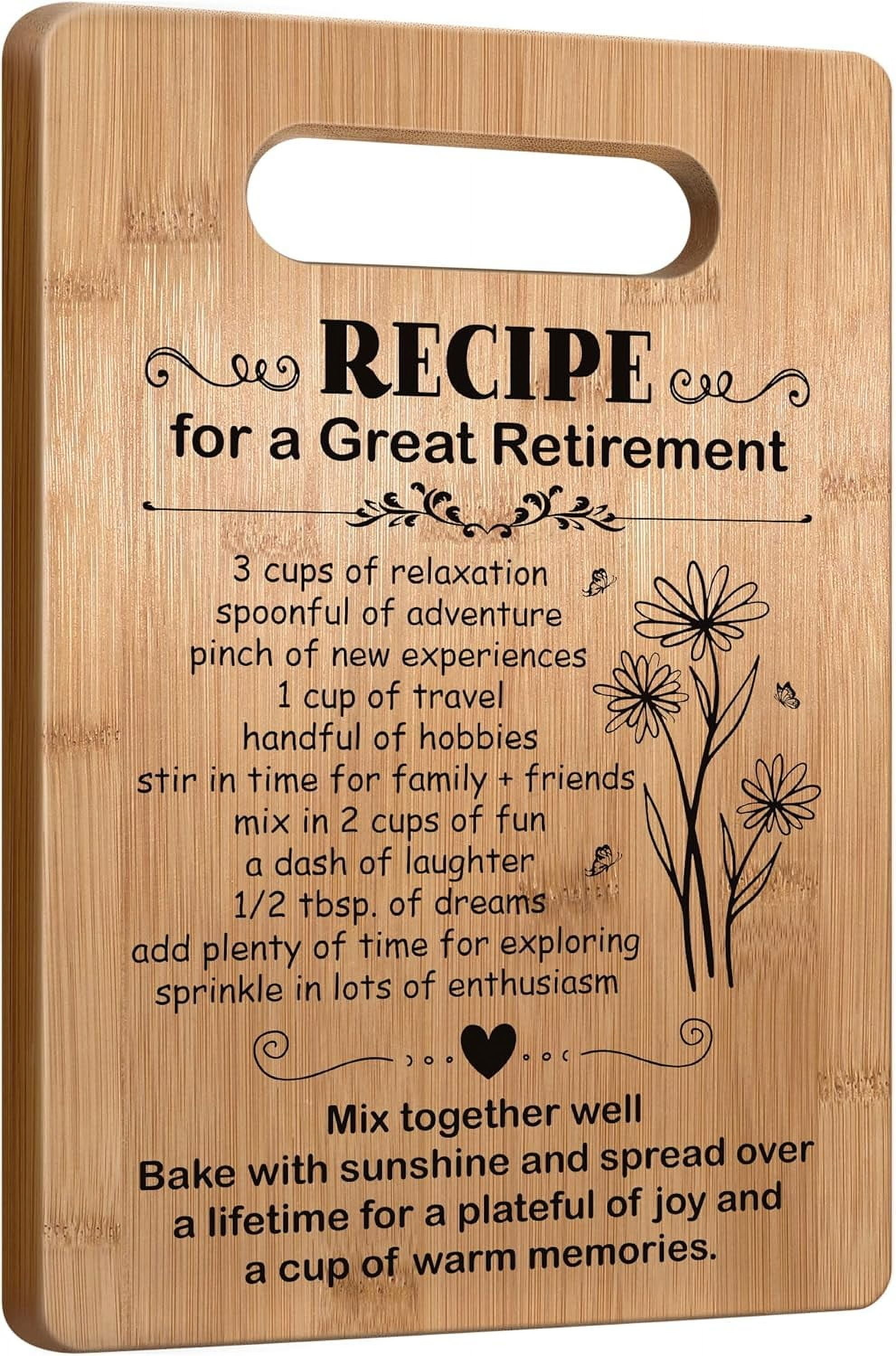 Retirement Gifts for Women 2025, Retired Cutting Board Gifts, Coworker ...