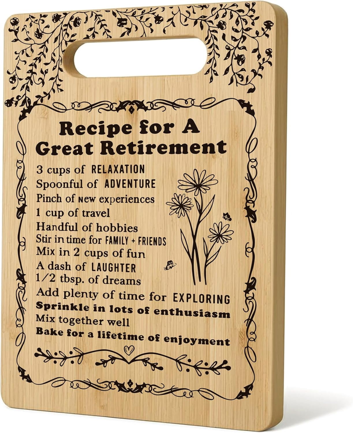 Retirement Gifts for Women,Happy Retirement Cutting Board Chopping ...