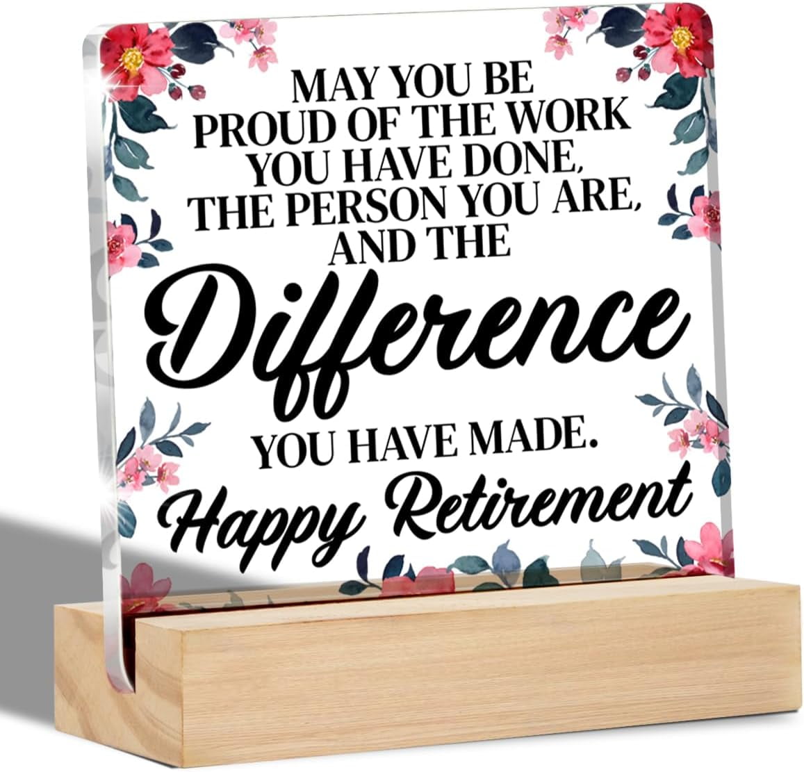 Retirement Gifts for Women Her, May You Be Proud of the Work Clear Desk ...
