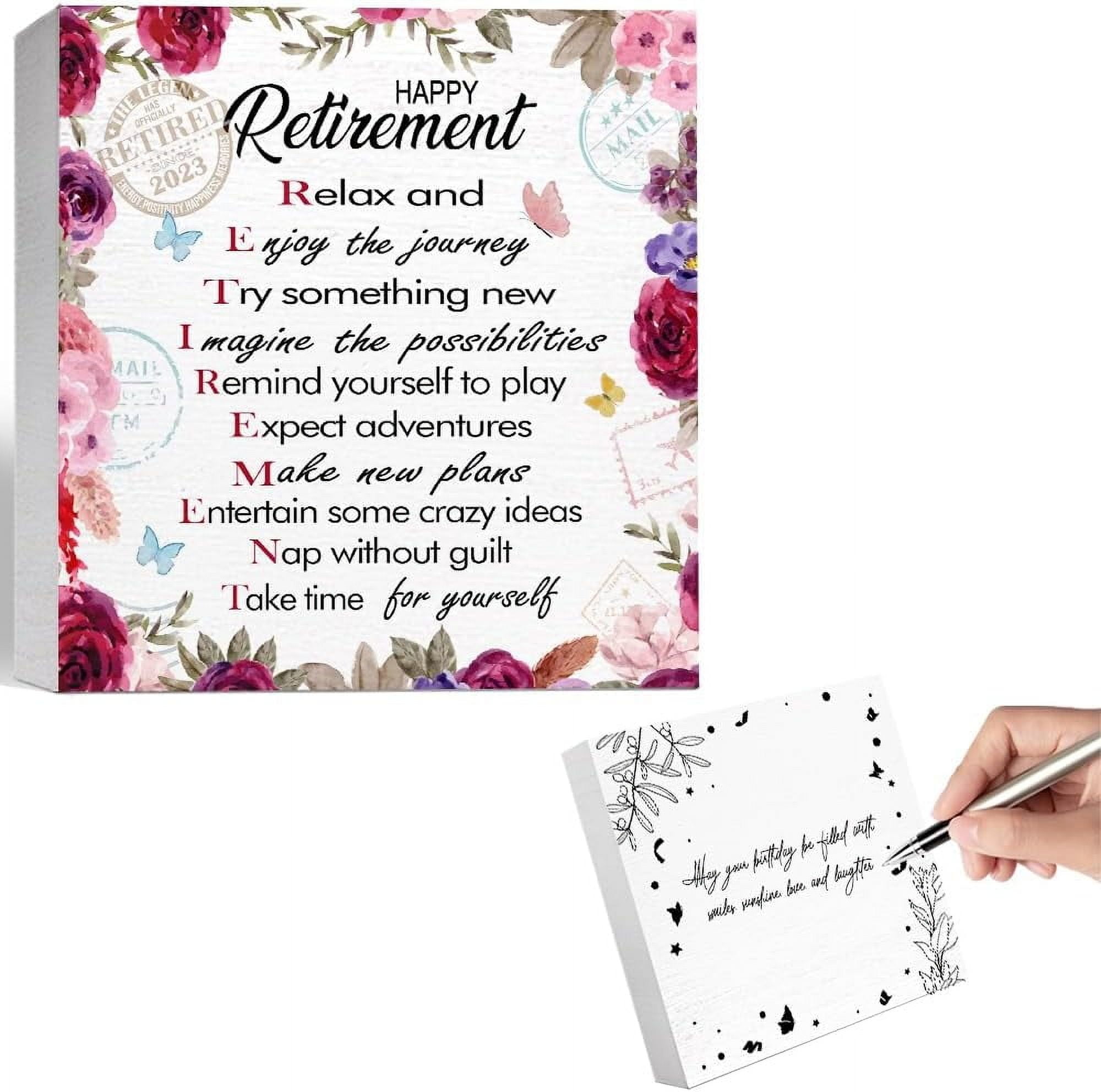 Retirement Gifts for Women Men,Happy Retirement Relax and Enjoy the ...