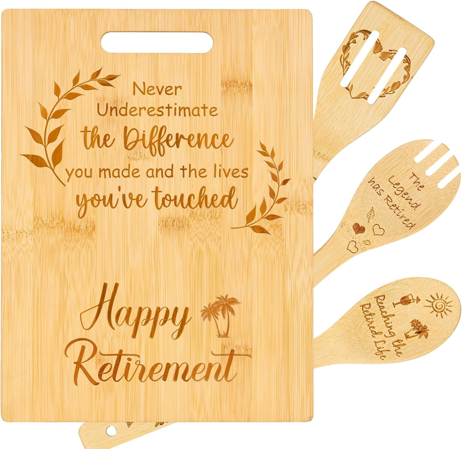 Retirement Gifts for Women Men - Happy Retirement Cutting Boards With ...