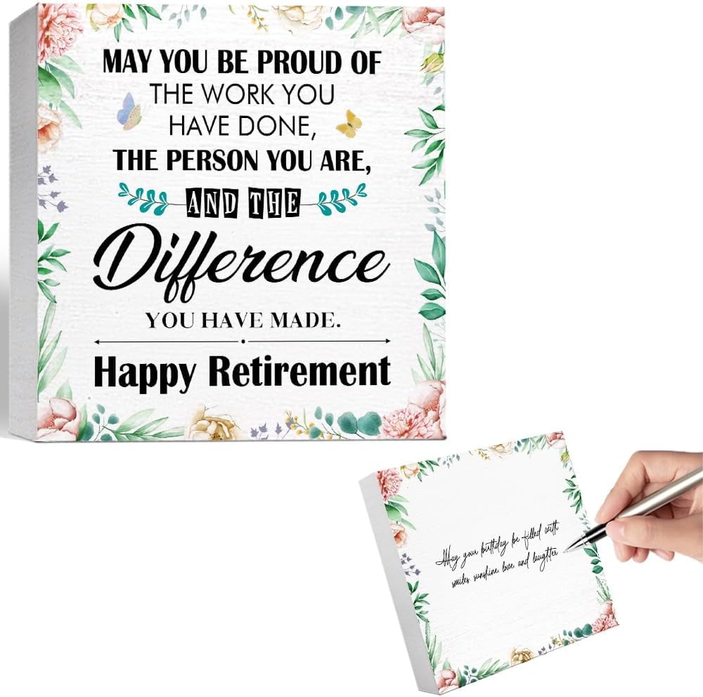 Retirement Gifts for Women Men,May You be Proud of the Work You Have ...