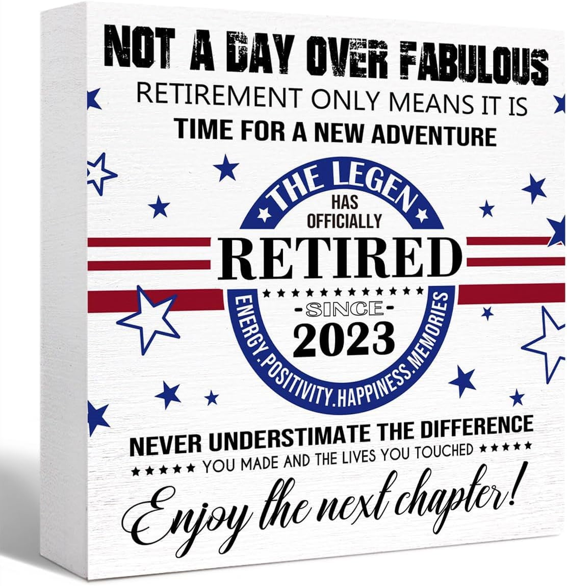 Retirement Gifts for Women Men,Not a Day Over Fabulous Retirement Only ...