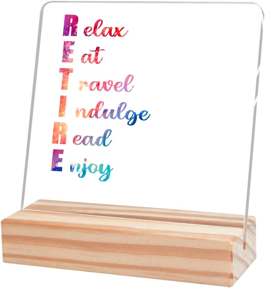 Retirement Gifts for Women Men,Retirement Sign,Retirement Party ...