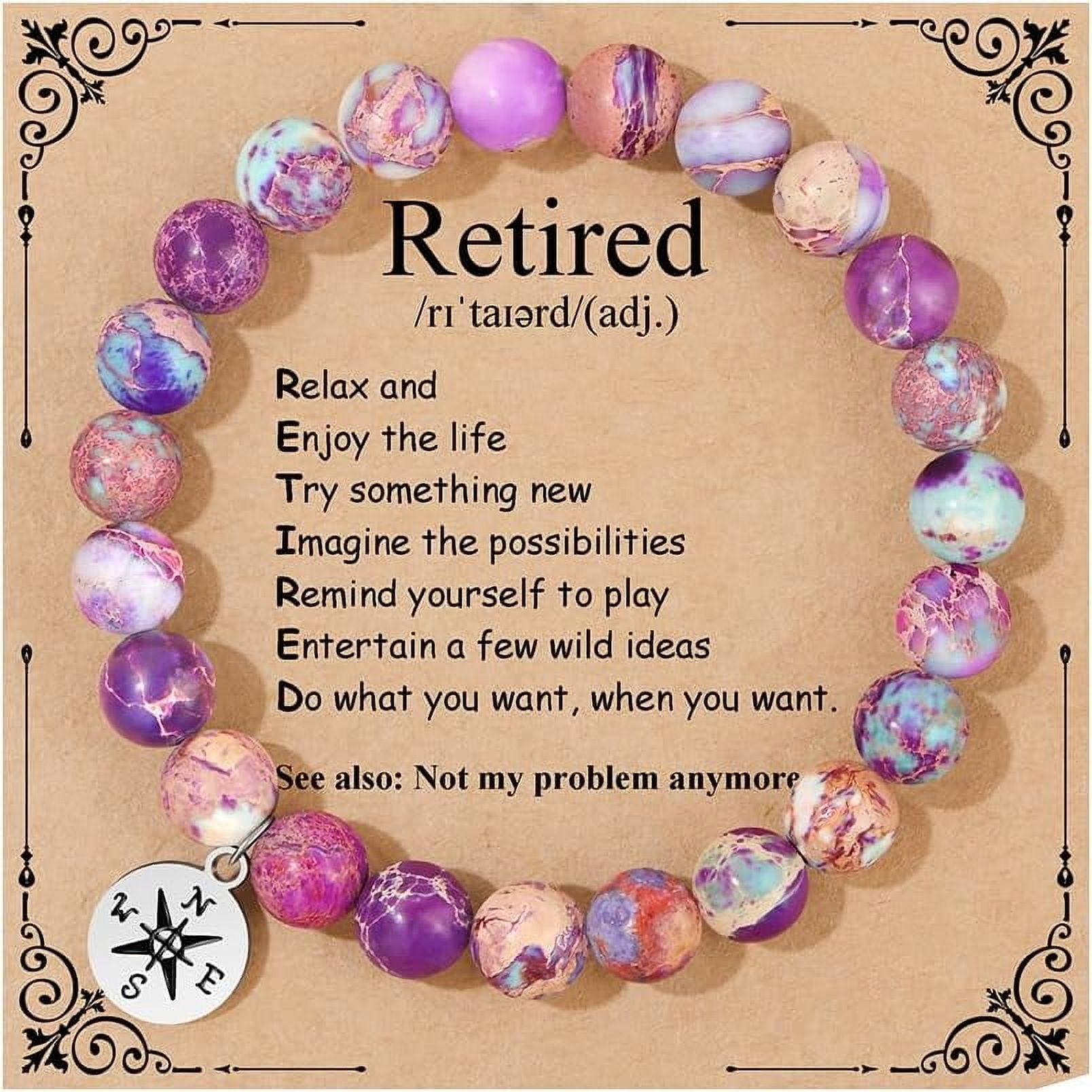 Retirement Gifts for Women Natural Stone Bracelets Imperial Jasper ...