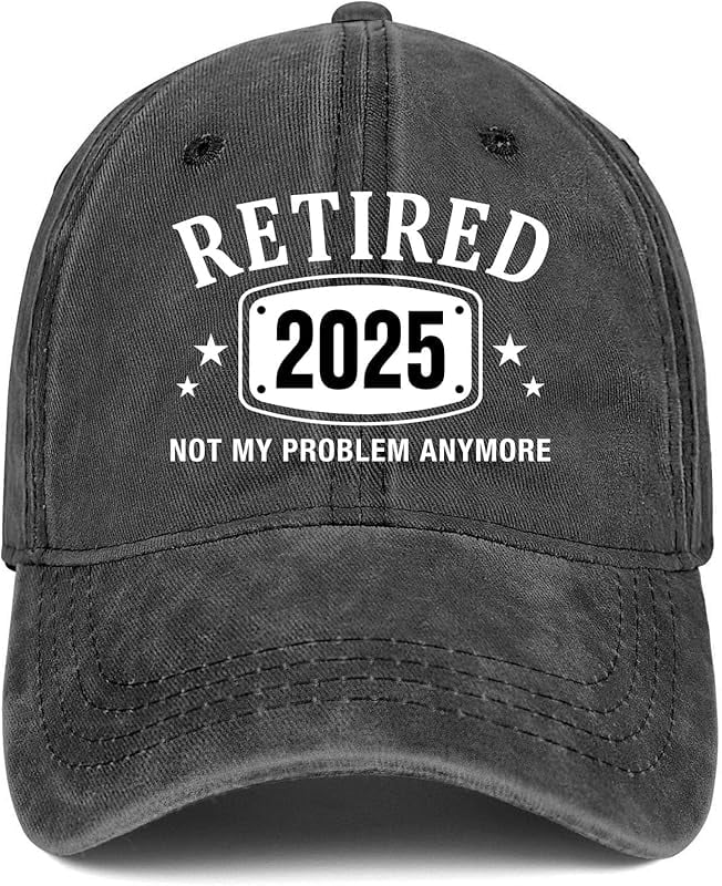 Retirement Gifts for Men Hat Woman Women 2025 Funny Happy Teacher Ideas Not My Problem Anymore ...
