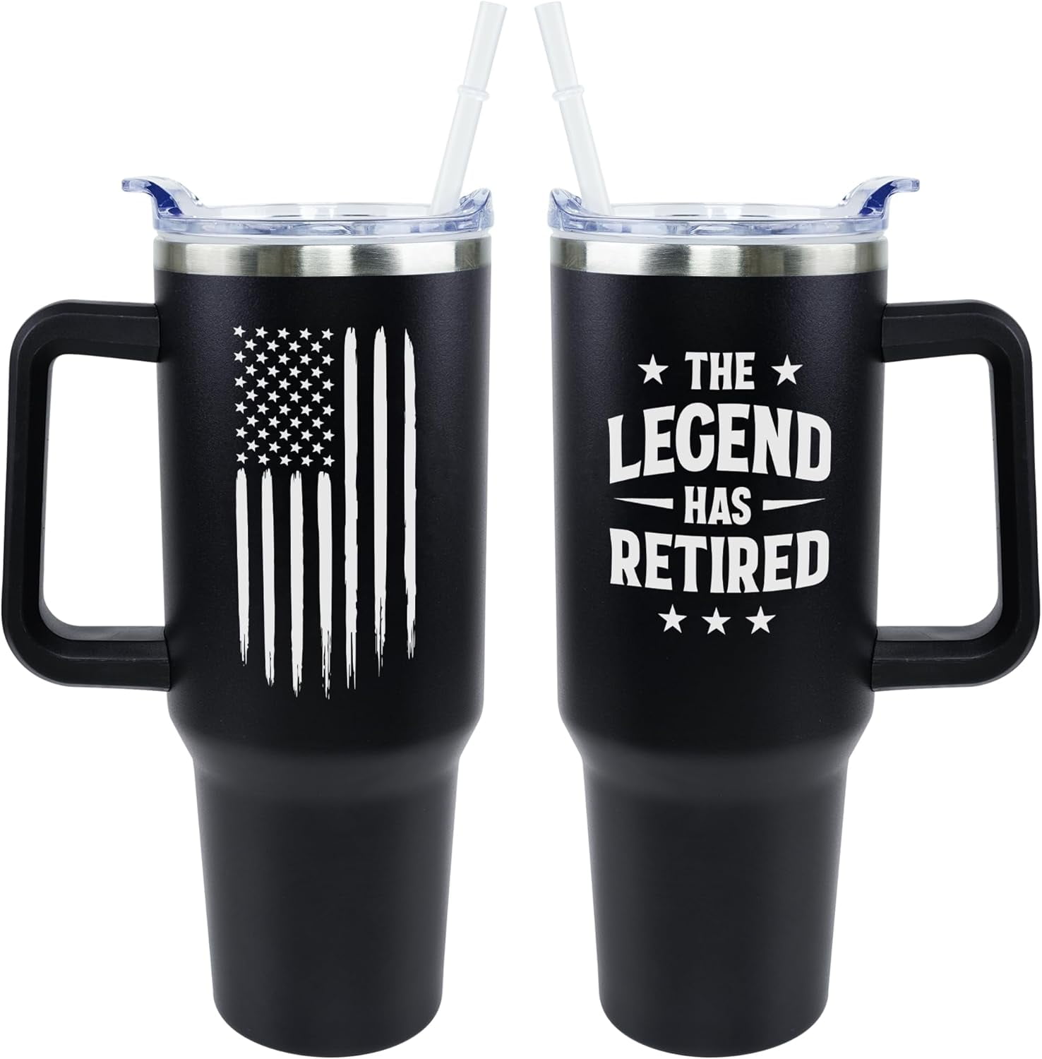 Retirement Gifts for Men & Women - The Legend Has Retired - 40 oz ...