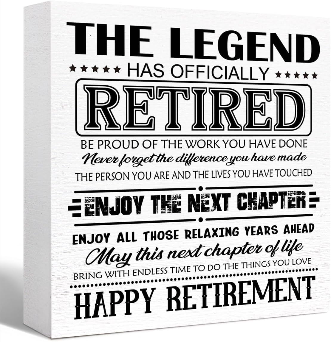 Retirement Gifts for Women Men,The Legend Has Officially Retired Quote ...
