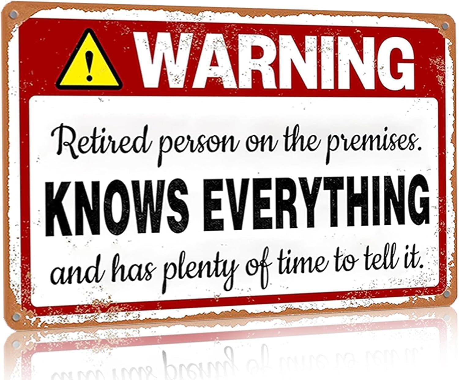 Retirement Gifts for Women Men Warning Retired Person on the Premises ...