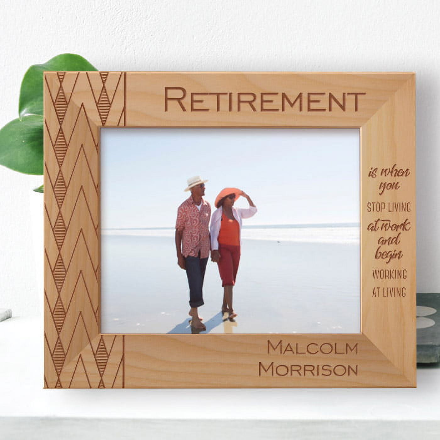 Retirement Is When You Stop Living At Work Personalized Wooden Frame-10 ...