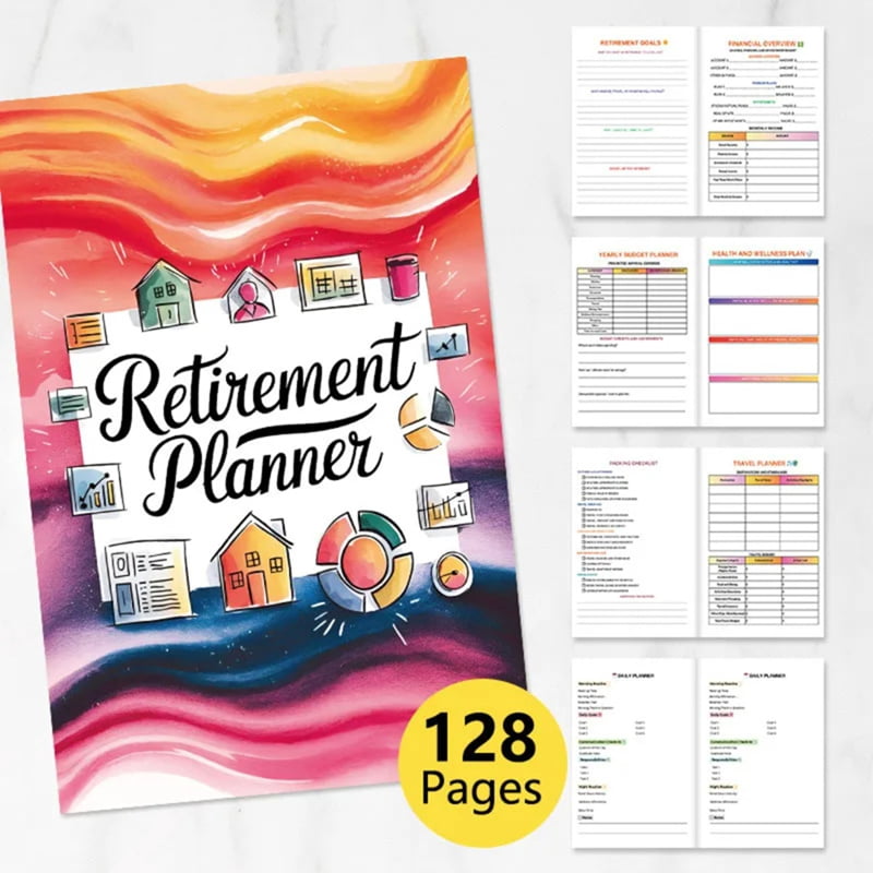 Retirement Monthly Financial Plan Book, Retirement Life Plan Book ...