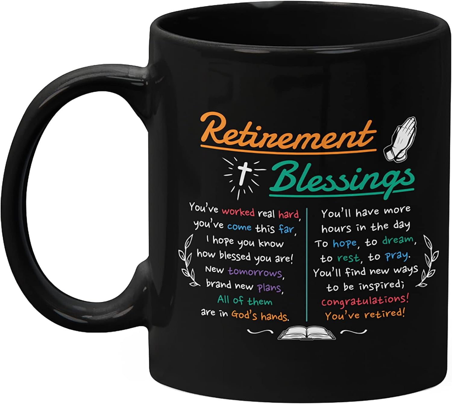 Retirement Mug - Retirement Blessings - Cool Retirement Christian Gift ...